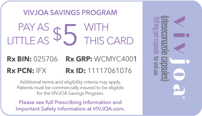 Prescribing VIVJOA - Vivjoa HCP